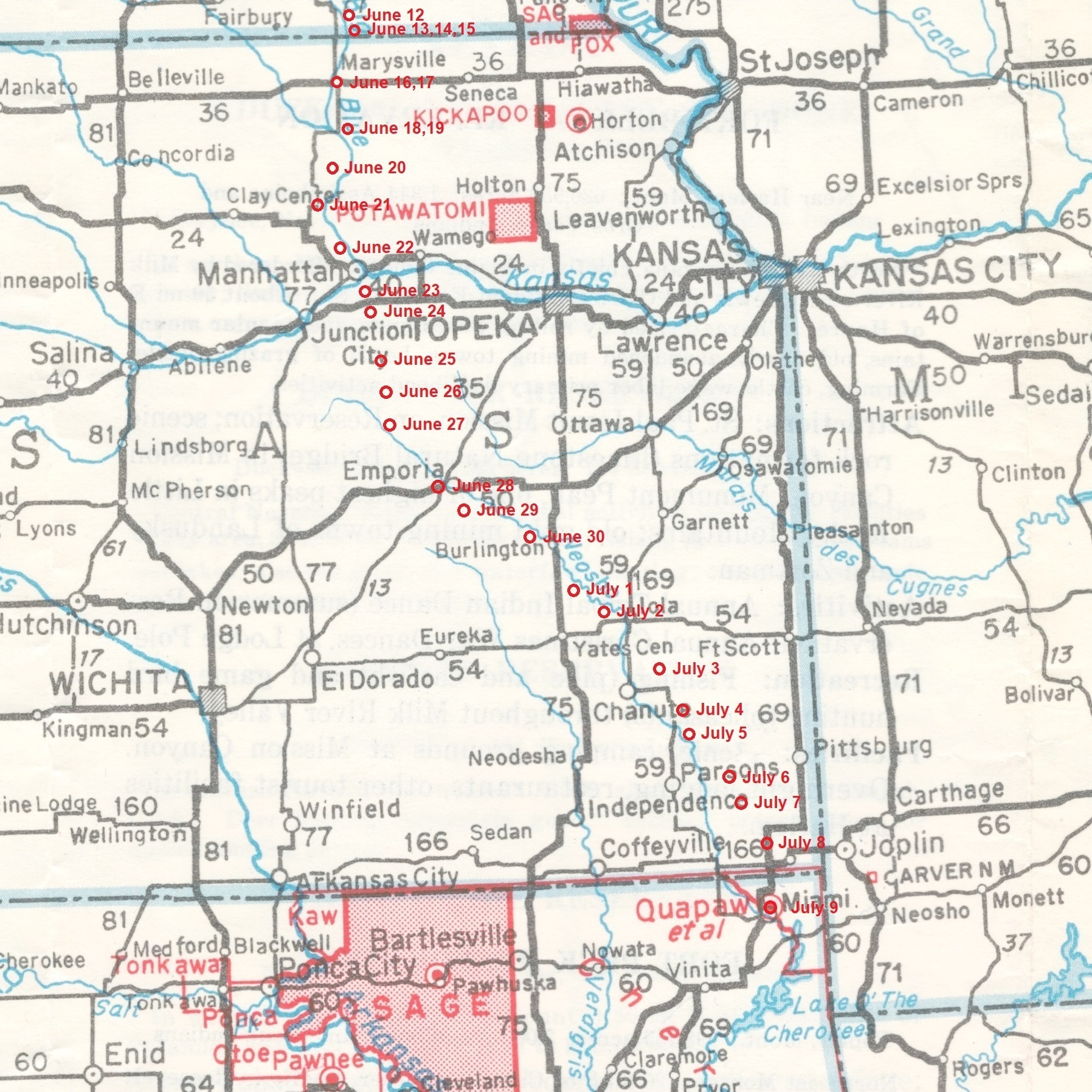 A Trail of Tears - Following the Ponca Trail - CycleBlaze