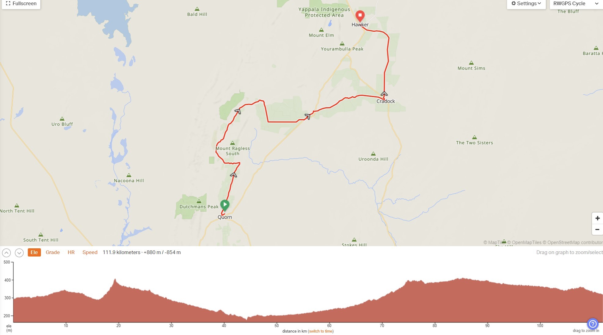 Just the maps from 13 days of riding - Blinman or Bust by Bike - CycleBlaze